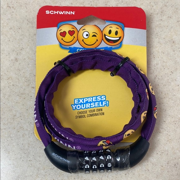 Schwinn | Other | Schwinn Purple Emoji Bike Lock | Poshmark